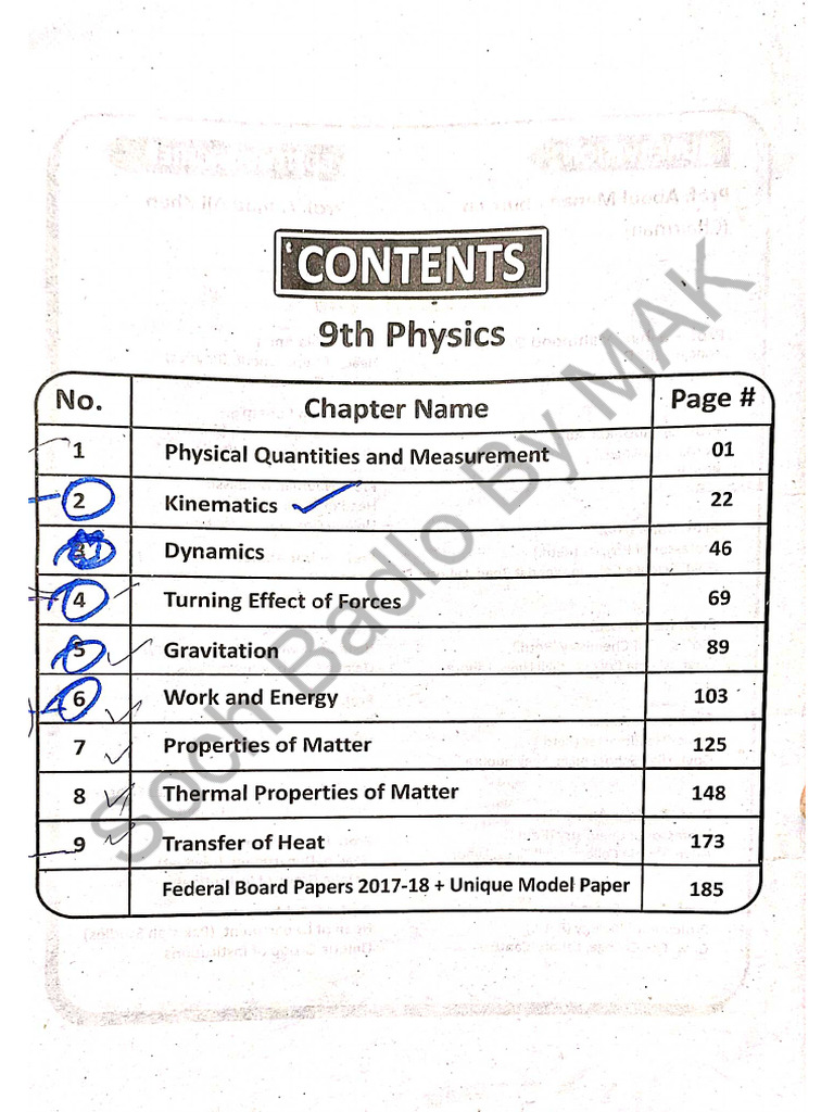 9th Unique Physics Notes | PDF