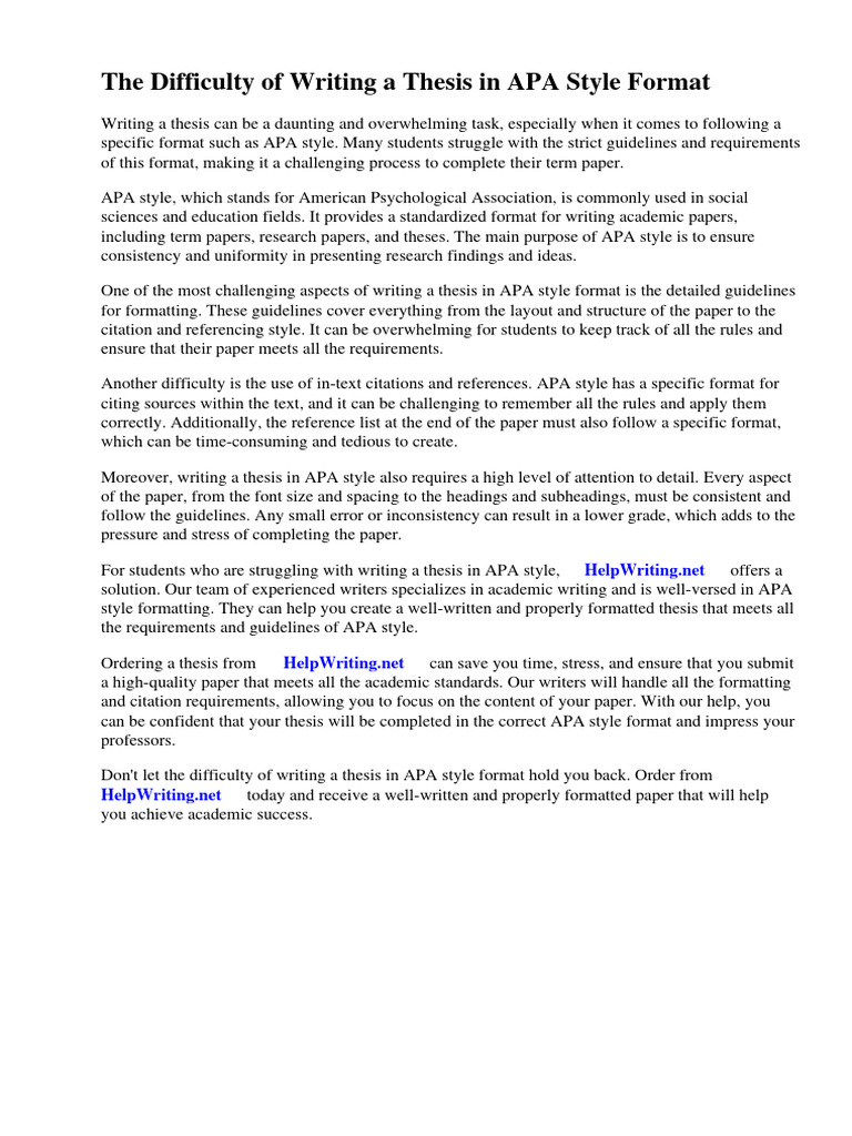 Term Paper in Apa Style Format | PDF | Apa Style | Writing
