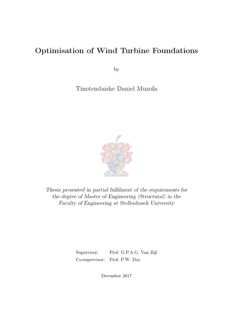 Muzofa Optimisation 2017 | PDF | Wind Power | Fatigue (Material)