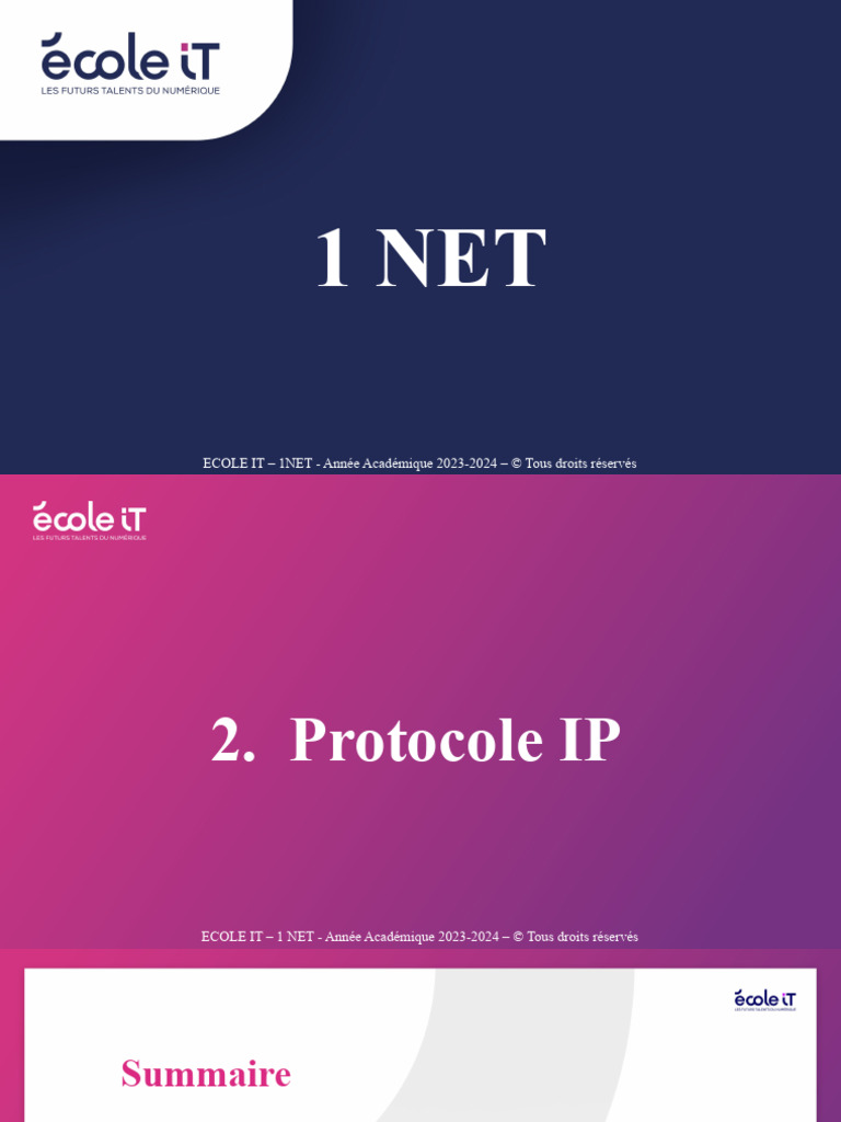 Protocole IP | PDF | l'Internet | Protocoles Internet