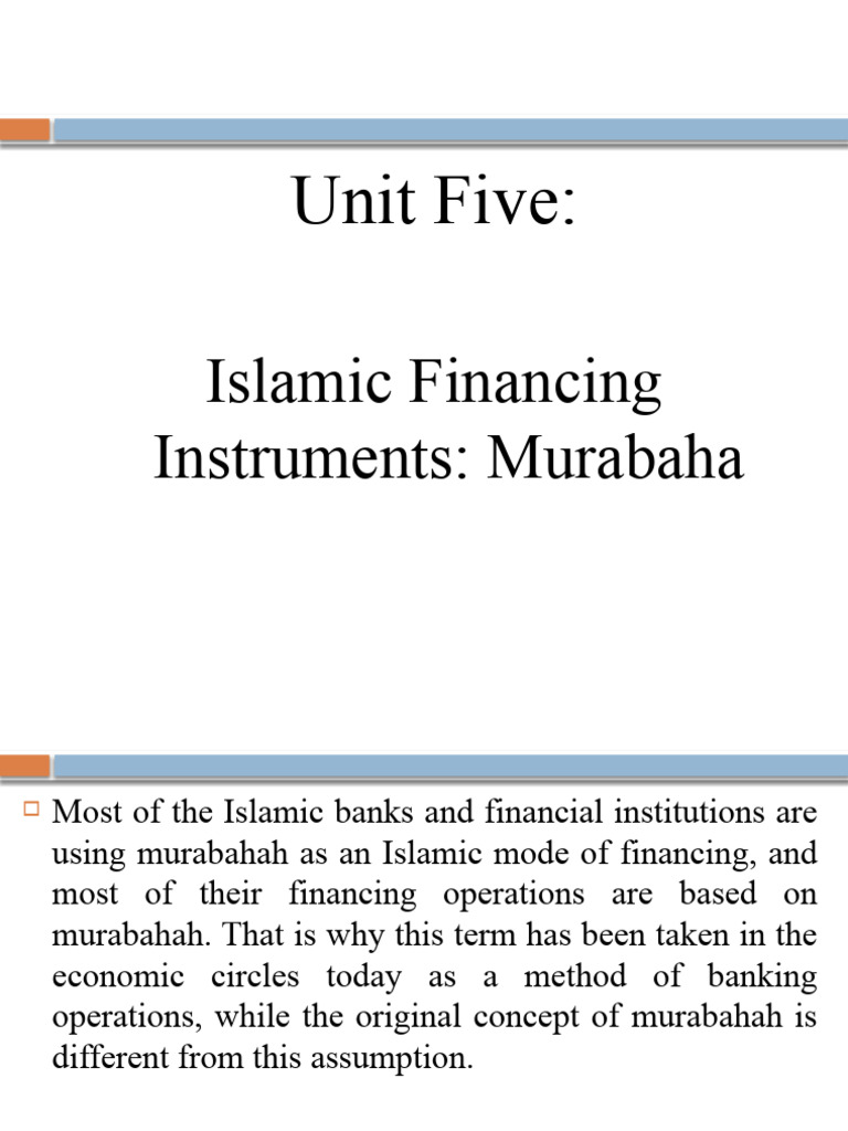 Murabaha | PDF | Islamic Banking And Finance | Banking