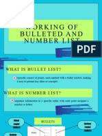 Formatting Bulleted and Numbered Lists | PDF | Microsoft Power Point | Text