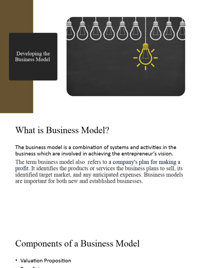 Understanding Business Model Components | PDF | Business Model ...