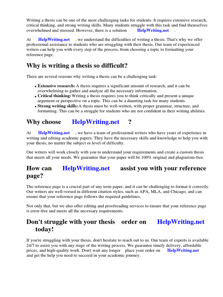 Example of Reference Page For Term Paper | PDF | Apa Style | Citation