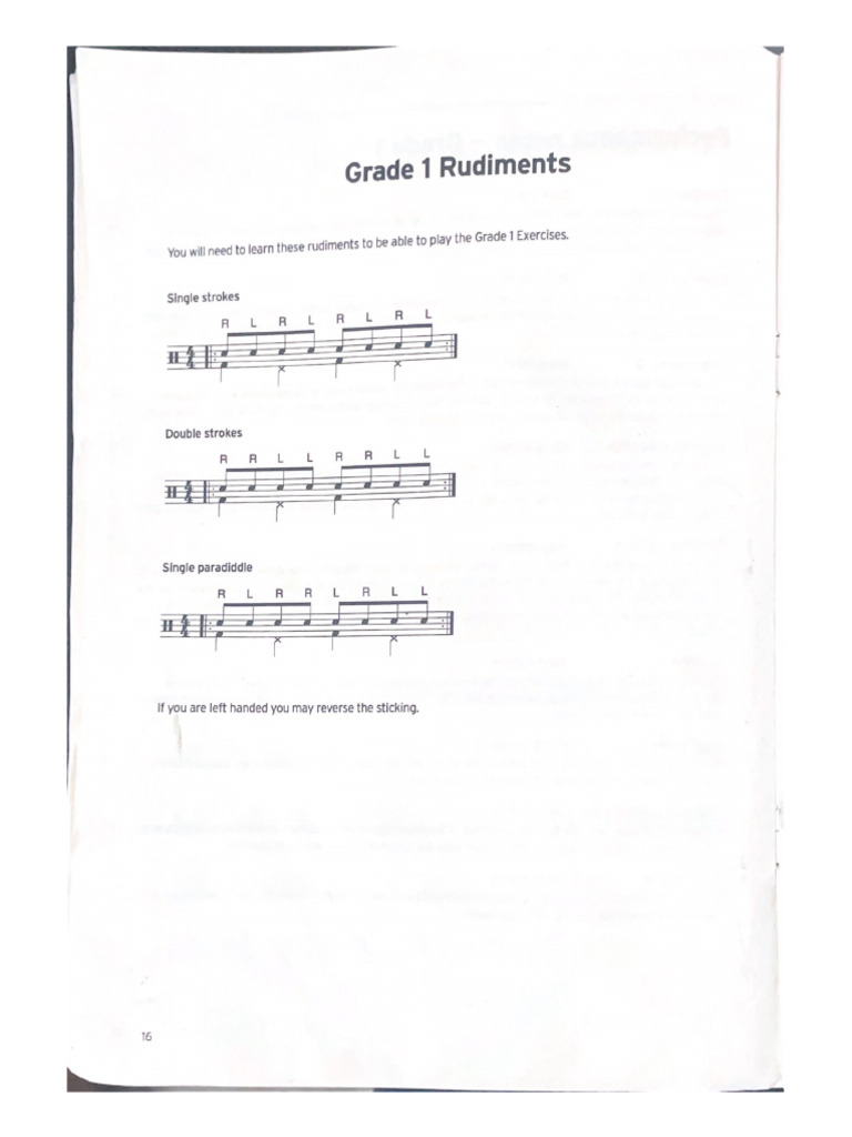 Grade 1 Drums | PDF