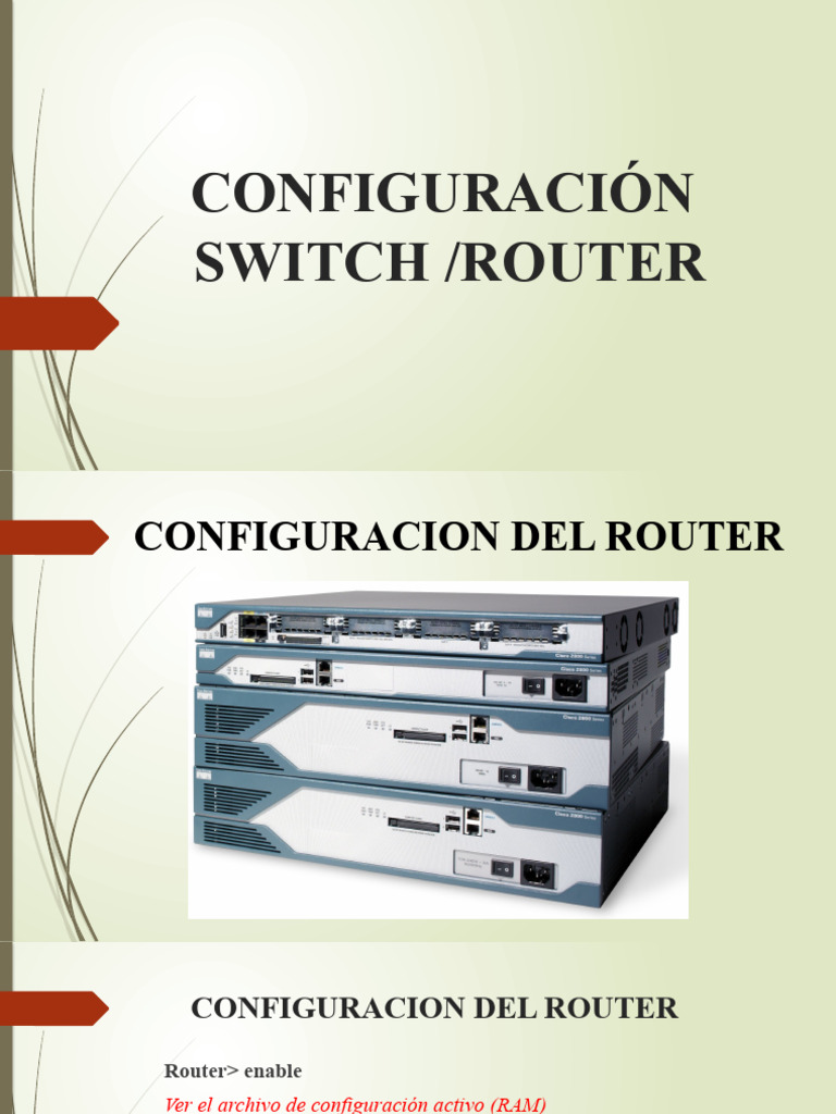 CONFIGURACION ROUTER-SWITCH (1) | PDF | Redes de computadoras ...