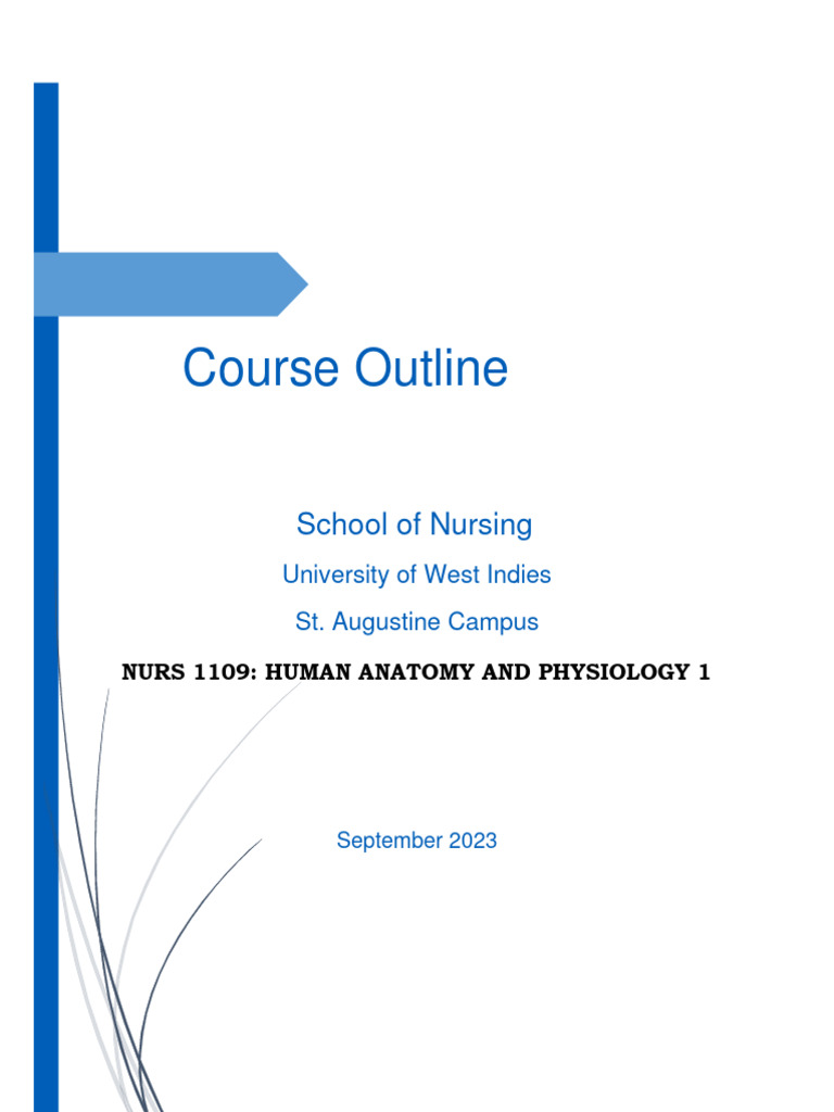 NURS 1109 Anatomy and Physiology Course Outline | PDF | Autonomic ...