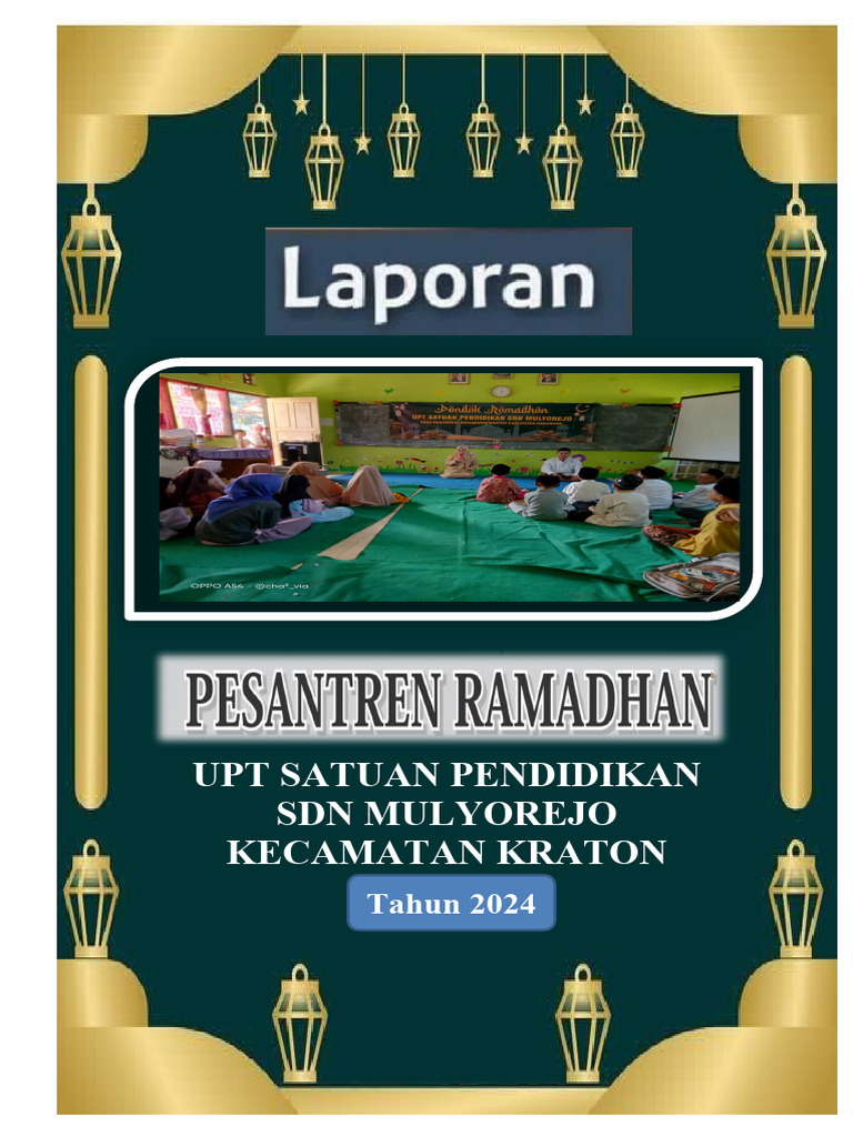 Laporan Pondok Ramadhan SDN Mulyorejo 2024 | PDF