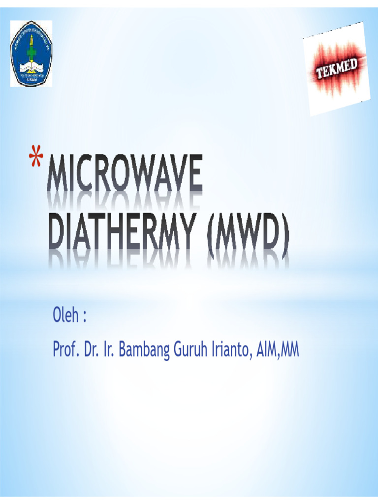 Fungsi dan Pemeliharaan MWD Fisioterapi | PDF