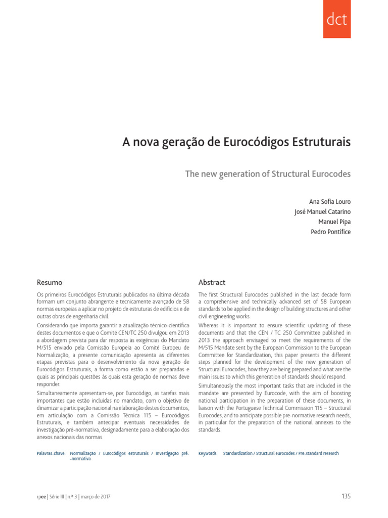 (2017) (PT) The New Generation of Structural Eurocodes | PDF | Portugal ...