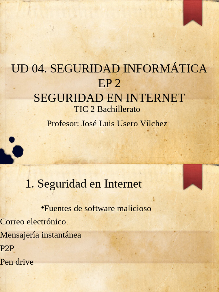 Seguridad E02 Internet | PDF | Malware | Software antivirus
