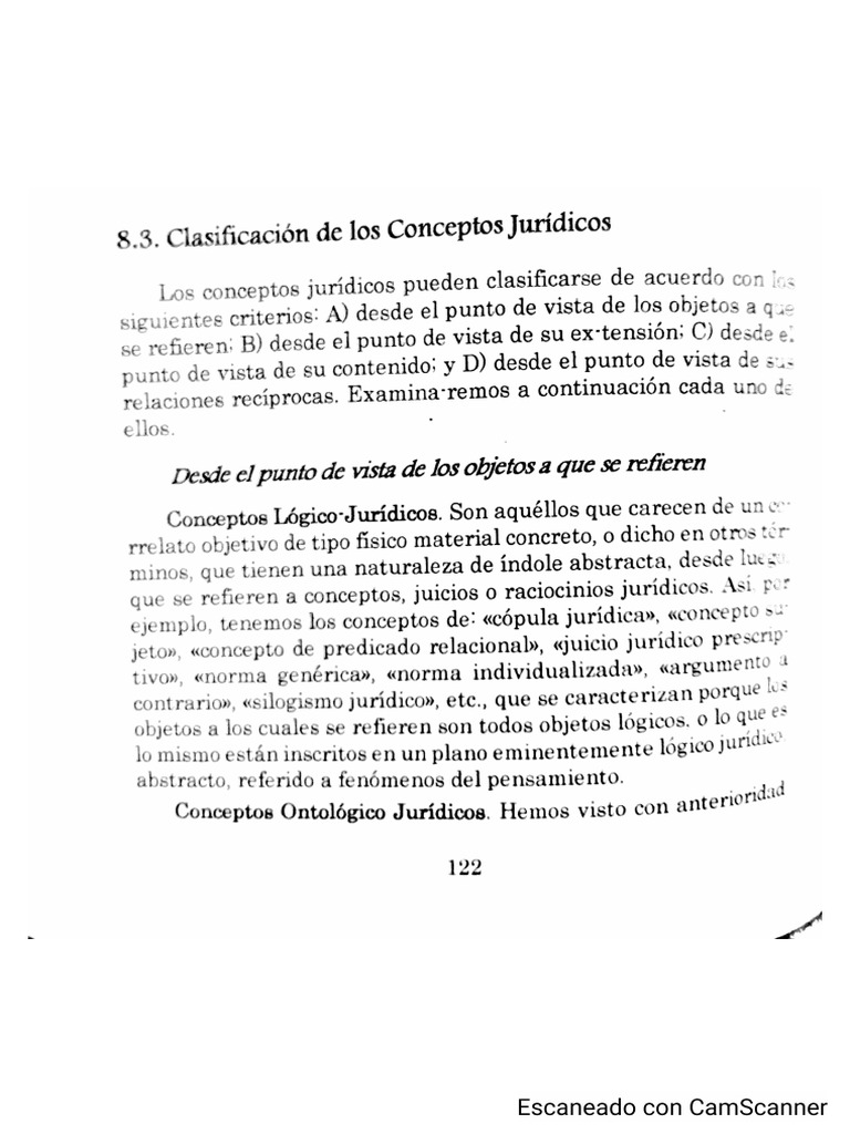 Clasificación de Los Conceptos Juridicos | PDF