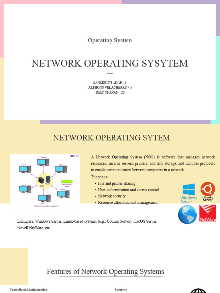 Networking Operating System | PDF | Computer Network | Client–Server Model