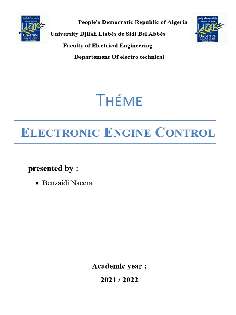Electrical Pdf Throttle Engines
