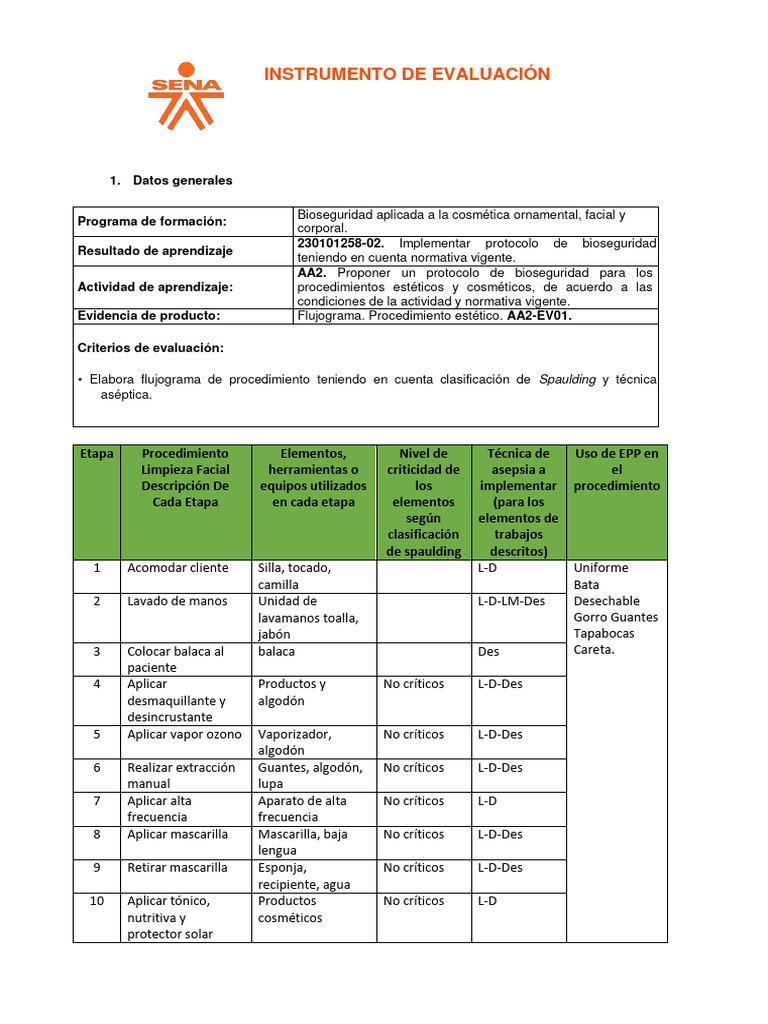 IE-AA2-EV01 Estetica | PDF | Lavado de manos | Higiene