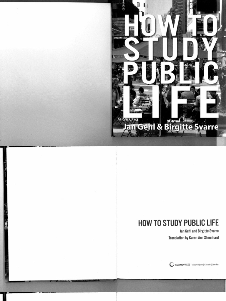 How To Study Public Life - GehlSvarre - ch123 | PDF