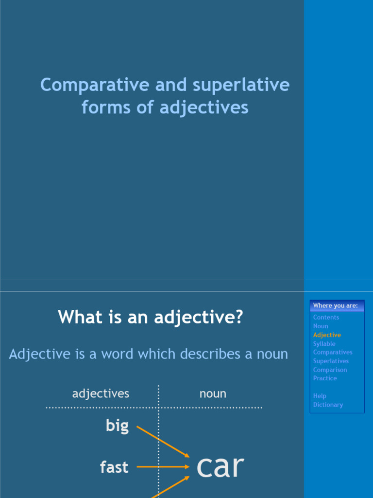 B09 2B Comparative and Superlative | PDF | Adjective | Syllable