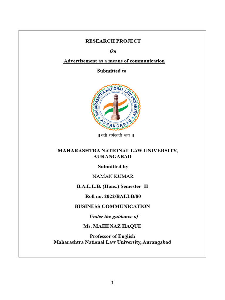 Business Communication Project 2ND Sem | Download Free PDF | Brand ...