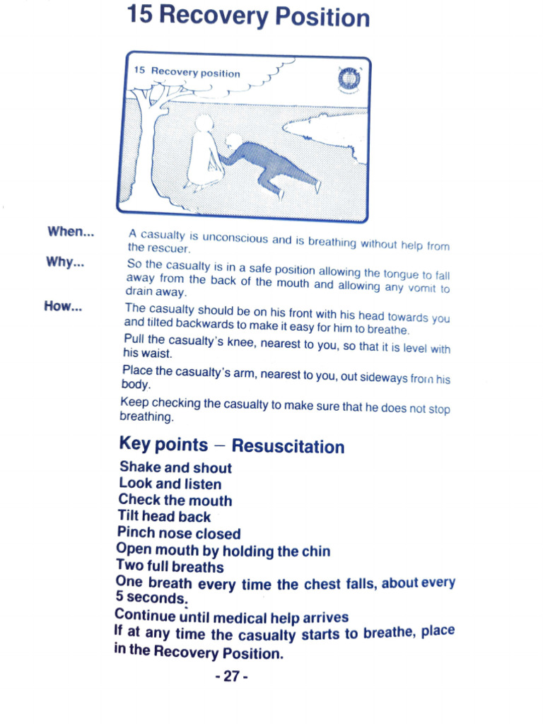 Recovery Position | PDF