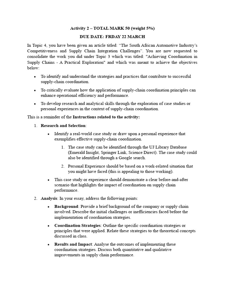 Activity 2 - Part 2 (Guidelines and Rubrics) | PDF | Systematic Review ...