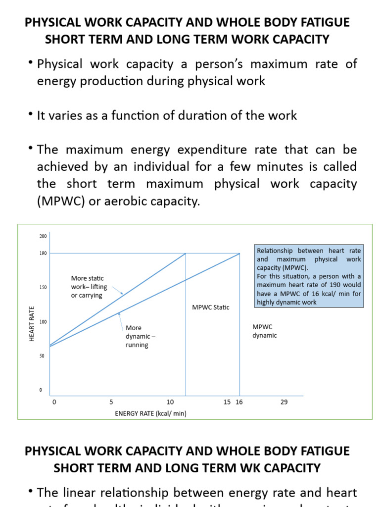 Physical Work Capacity Analysis | PDF | Heart Rate | Clinical Medicine