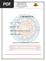 Jntu SL Lab Manual | PDF | Scripting Language | Parameter (Computer Programming)