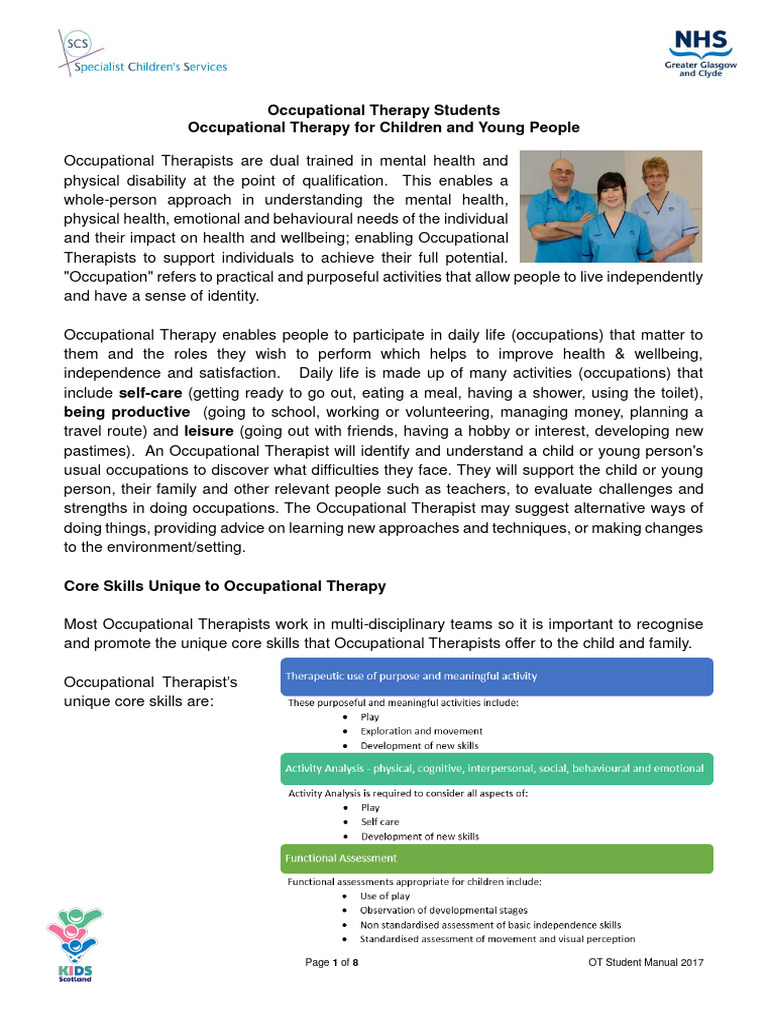 4 Occupational Therapy Pdf Occupational Therapy Psychotherapy