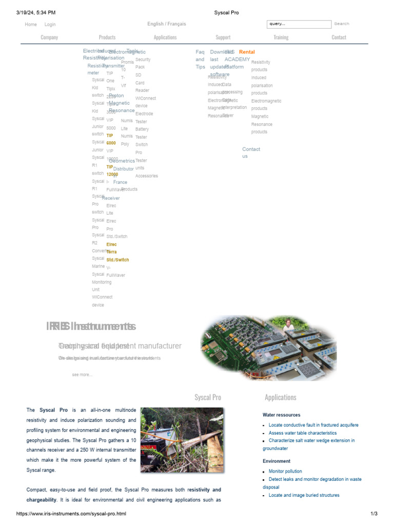 Syscal Pro | Download Free PDF | Groundwater | Aquifer
