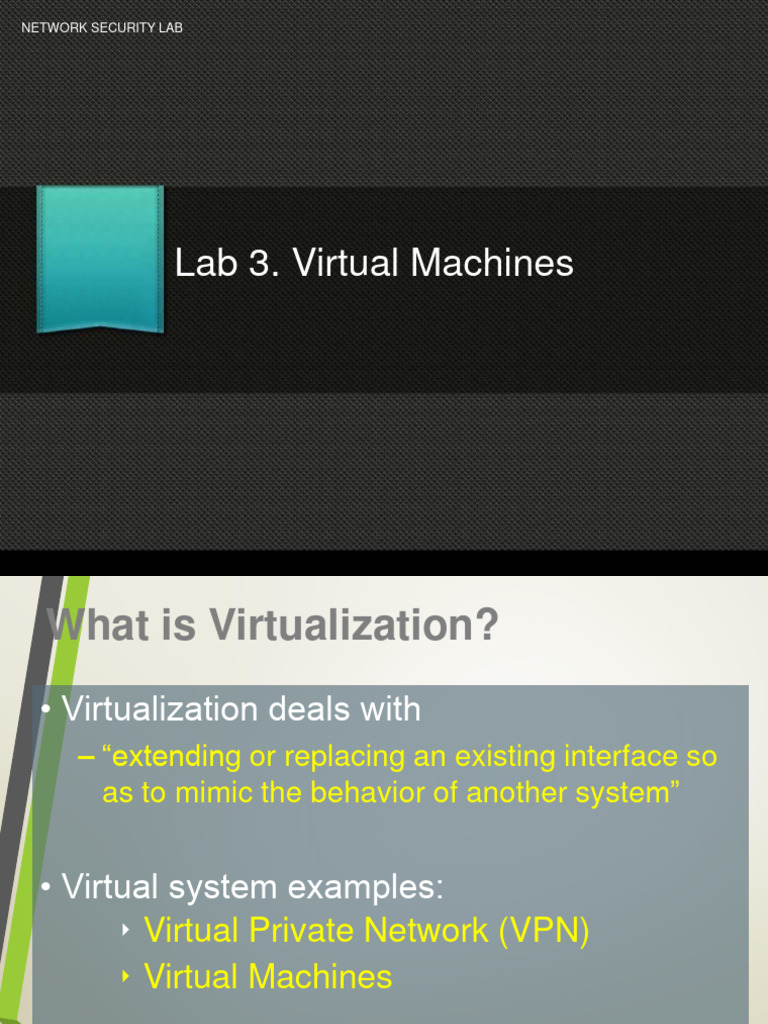 Lab 3 - Virtual Machines - Vf17-New | PDF | Virtualization | Virtual Machine