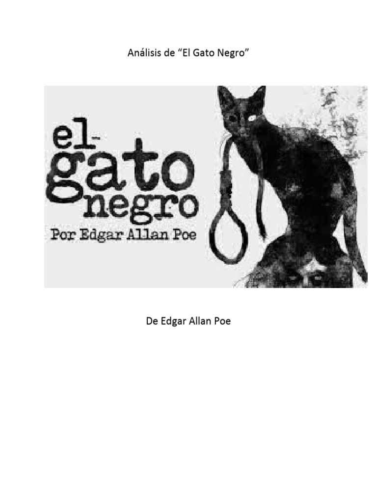 Análisis de El Gato Negro | PDF | Edgar Allan Poe | Cuentos