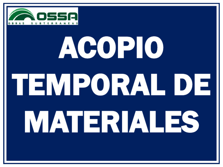 ACOPIO TEMPORAL DE MATERIALES | PDF