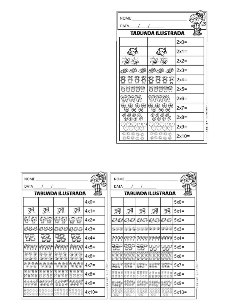 Tabuada Ilustrada | PDF
