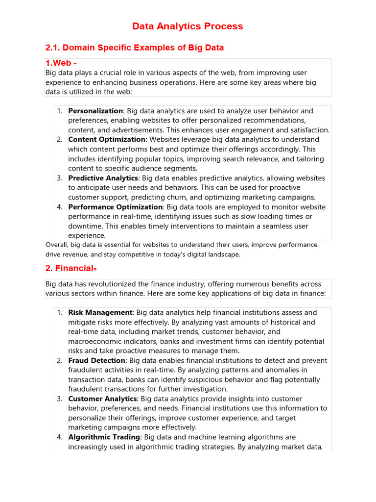 BDA Unit 2 | PDF | Analytics | Big Data BDA Unit 2 | PDF | Analytics | Big Data
