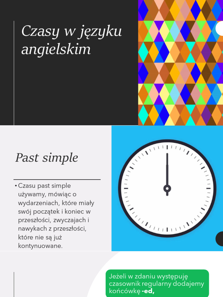 Czasy W Języku Angielskim | PDF