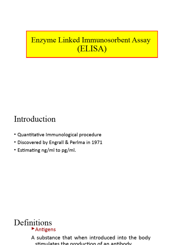 Elisa | PDF | Elisa | Immunoassay