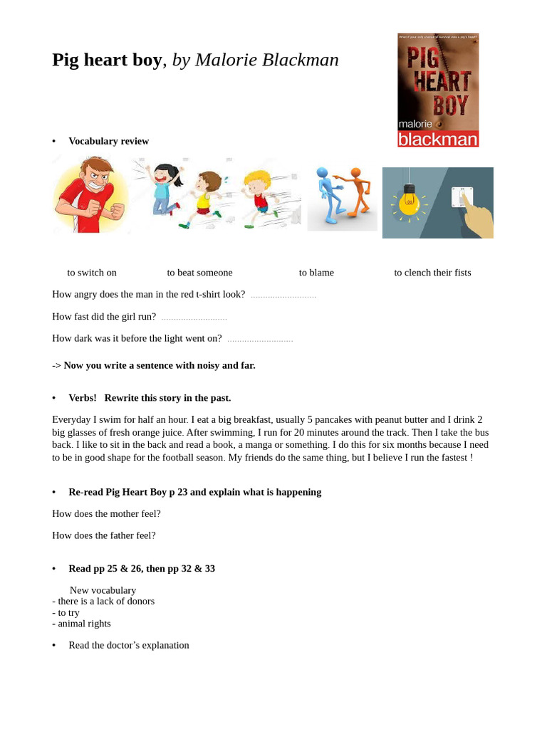 Pig Heart Boy 3 | PDF | Linguistics