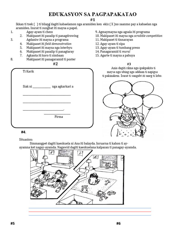 Esp Worksheet q1 | PDF