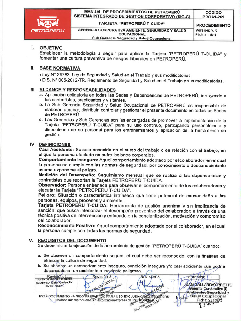 Tarjeta T Cuida Proa1-261 | PDF