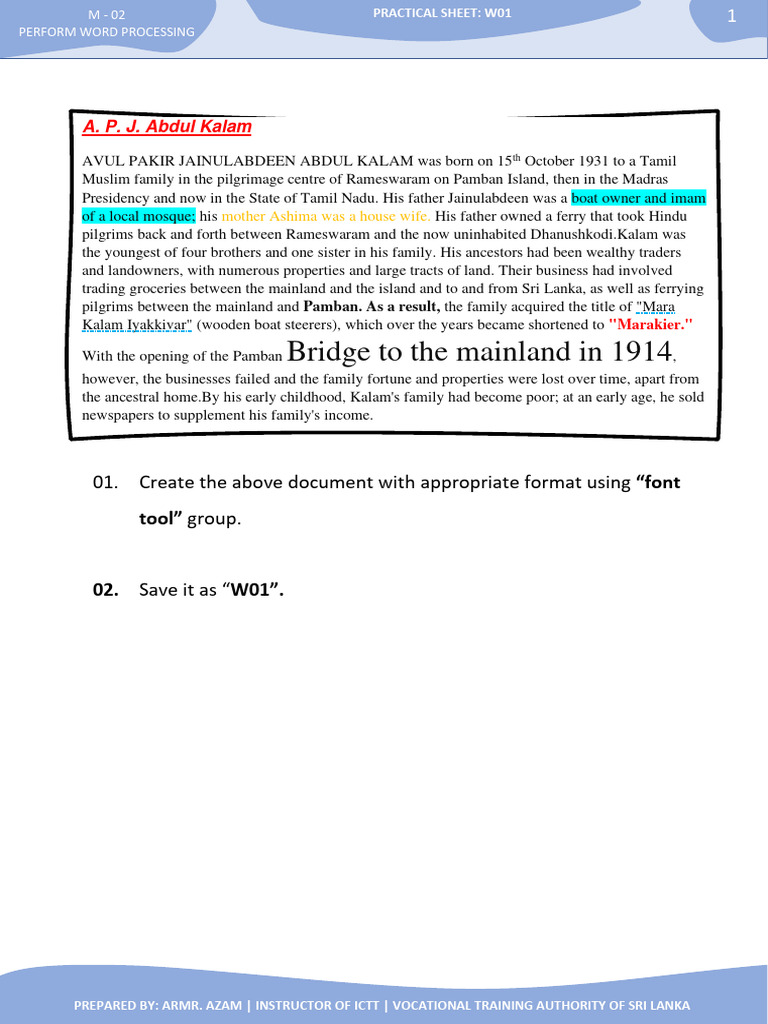 Word Practical Sheet | PDF | Graphical User Interfaces | Integrated Circuit