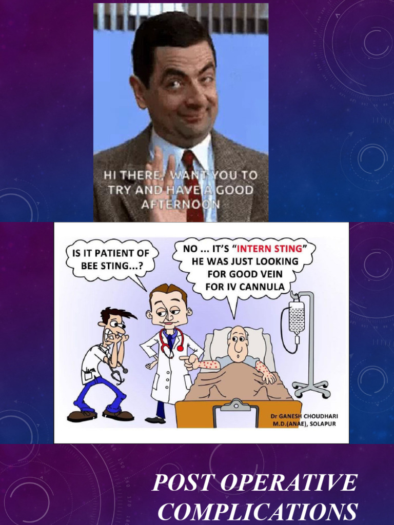 Post Op Complication & Management | PDF | Surgery | Anesthesia