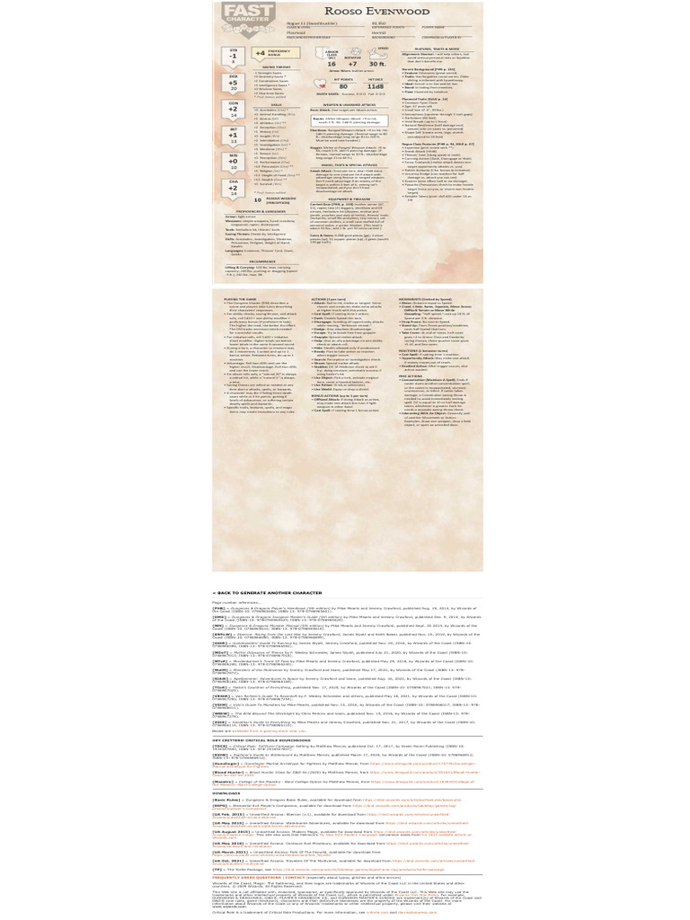 Plasmoid Rogue 11 (Swashbuckler) | PDF | Dungeons & Dragons | Wizards Of The Coast