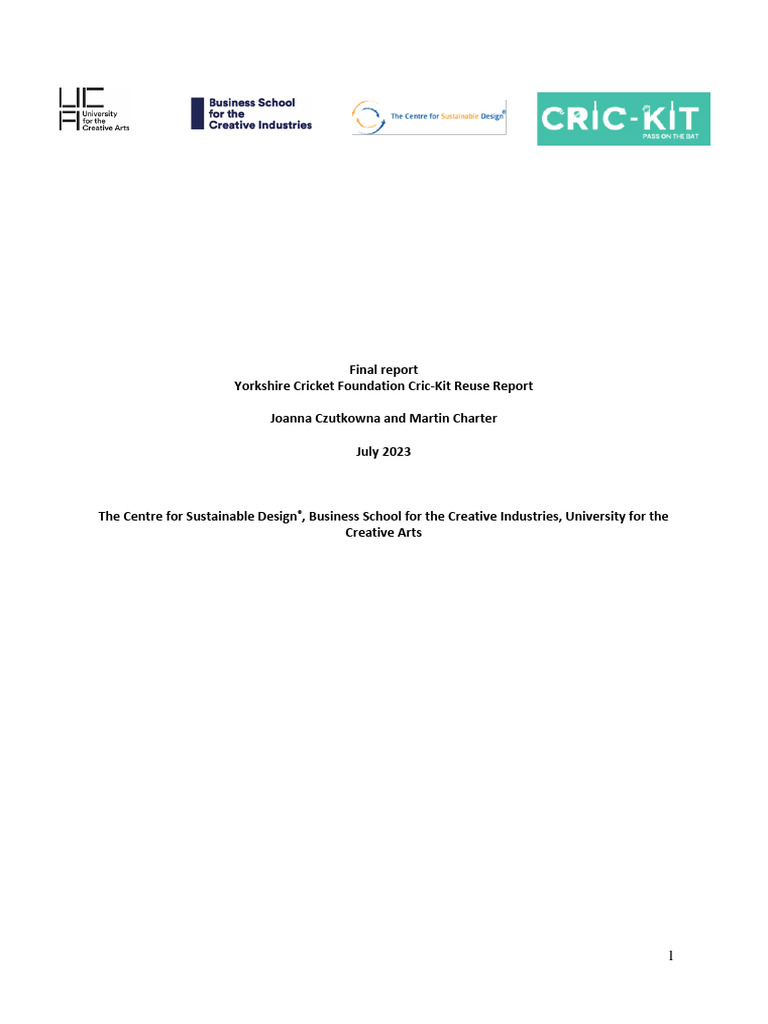 Cric KIt Report 18.07.23 | PDF | Cost Of Living | Reuse