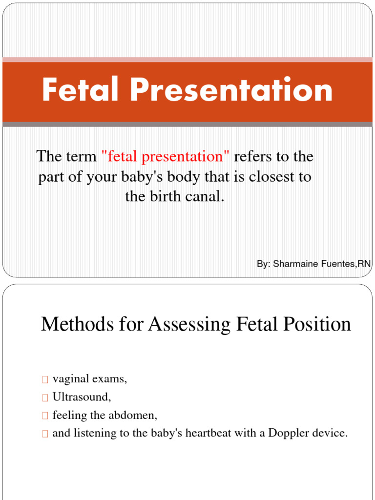 Fetalpresentation 141019024144 Conversion Gate02 | PDF | Human ...