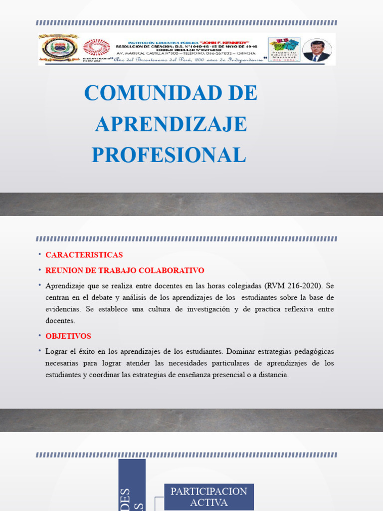 Comunidad de Aprendizaje Profesional | PDF | Aprendizaje | Enseñando