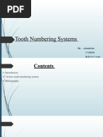 Dental Tooth Numbering Systems Explained | PDF | Dentistry | Dental Anatomy