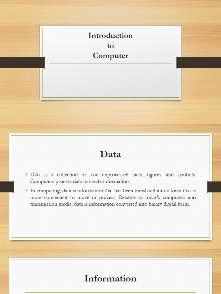 Introduction To ICT | PDF | Input/Output | Computer Data Storage