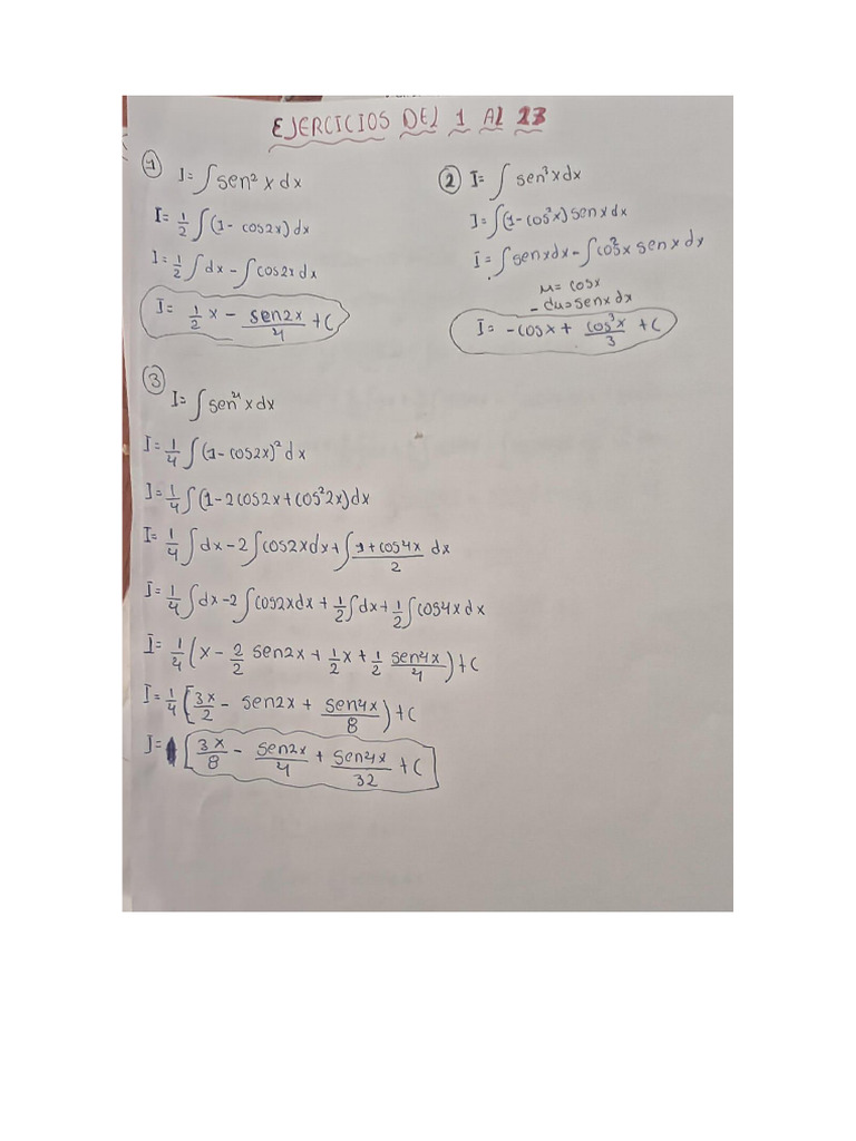 calculo 1 ejer | PDF