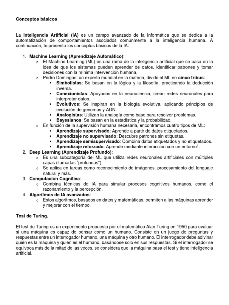 Conceptos Básicos | PDF | Inteligencia artificial | Inteligencia (IA) y ...