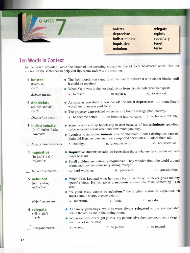 Advancing Vocabulary Skills - Chapter 8 | PDF