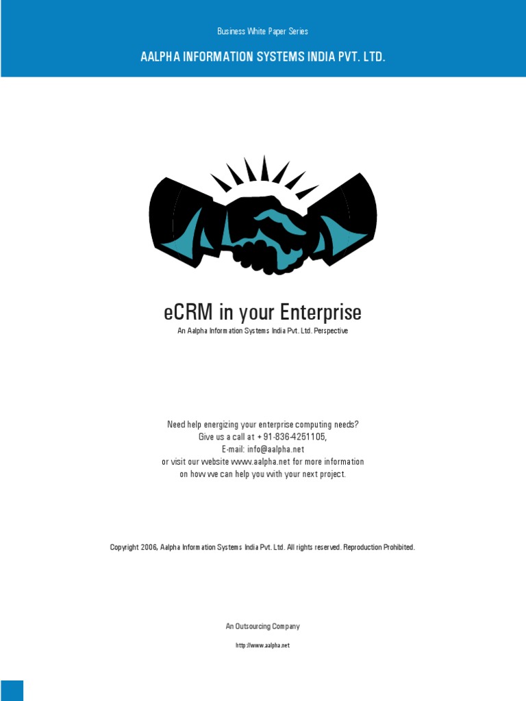 Ecrm in Your Enterprise | PDF | Customer Relationship Management ...